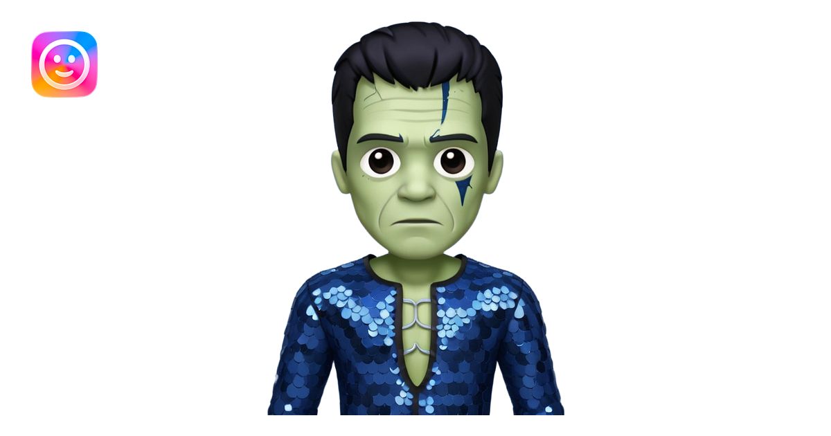 Frankenstein from Van Helsing with black hair, grey skin dark blue ...