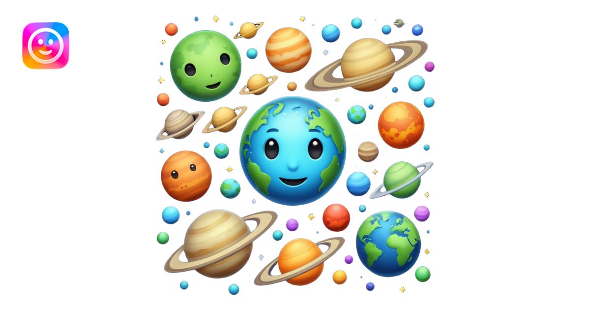space, planets emoji | AI Emoji Generator