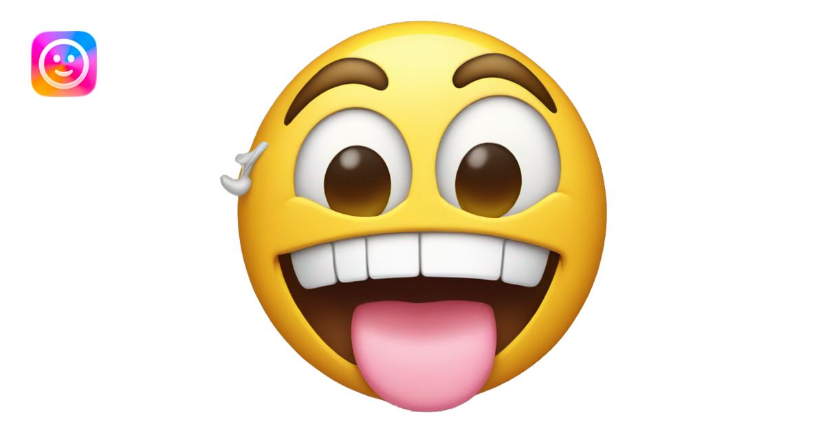 smiling emoji with tongue out and eyes open emoji | AI Emoji Generator