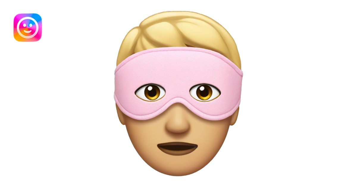 Pink Sleep Mask Winter emoji | AI Emoji Generator