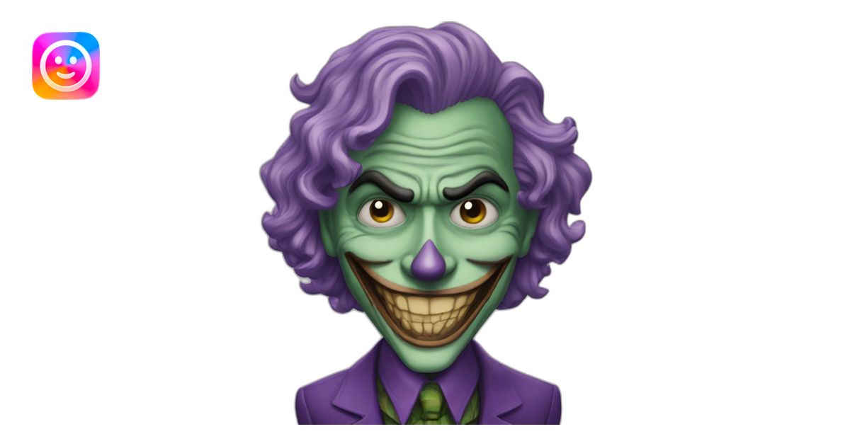 Oppenheimer as the joker emoji | AI Emoji Generator