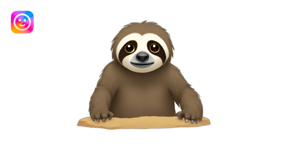 Drought sloth emoji | AI Emoji Generator