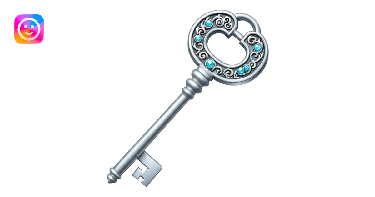 sparkly key emoji | AI Emoji Generator