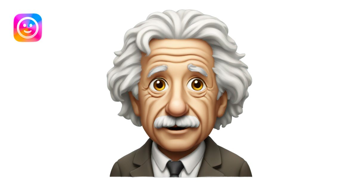 Albert Einstein emoji | AI Emoji Generator