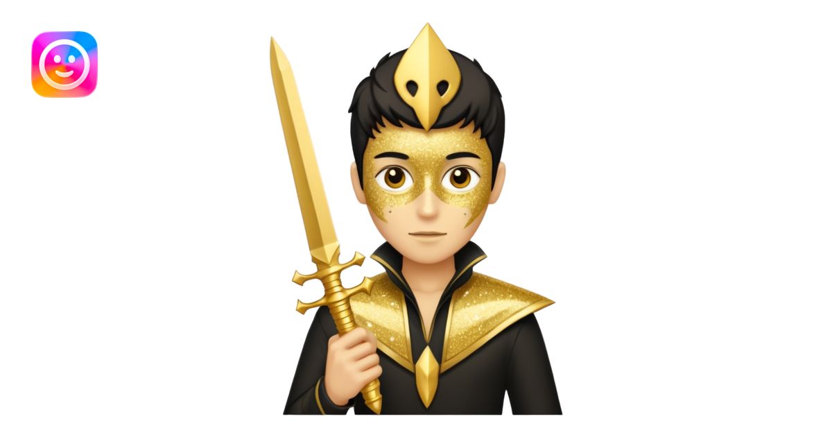Glitter assassin emoji | AI Emoji Generator