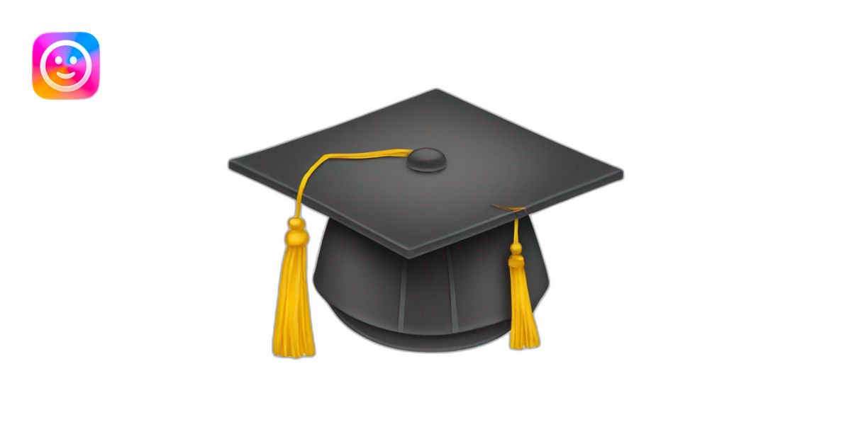 Graduate hat emoji | AI Emoji Generator