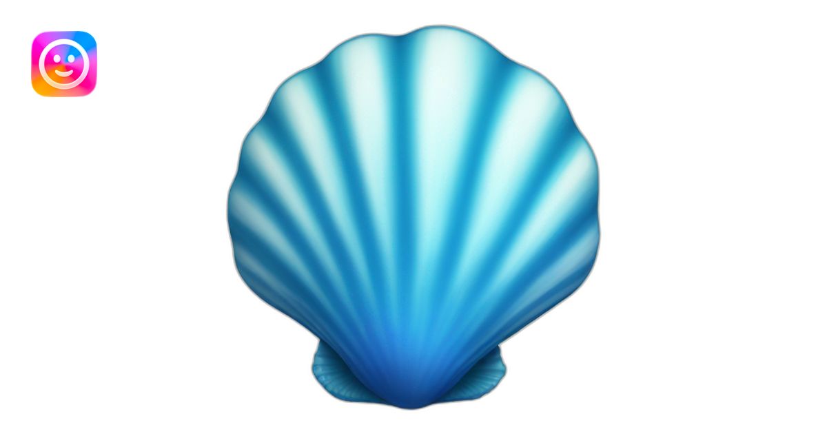 blue sea shell emoji | AI Emoji Generator