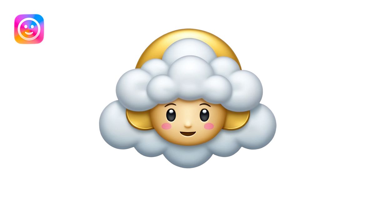 Quiero una nube dorada estilo oriental emoji | AI Emoji Generator