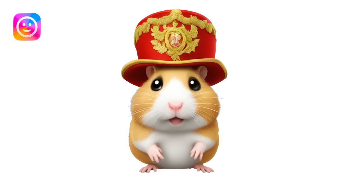Hamster in a Russian hat emoji | AI Emoji Generator