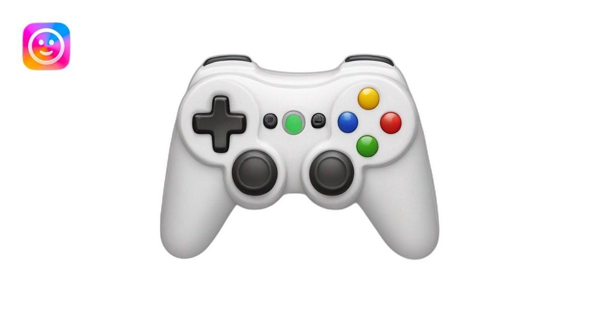game controller white emoji | AI Emoji Generator