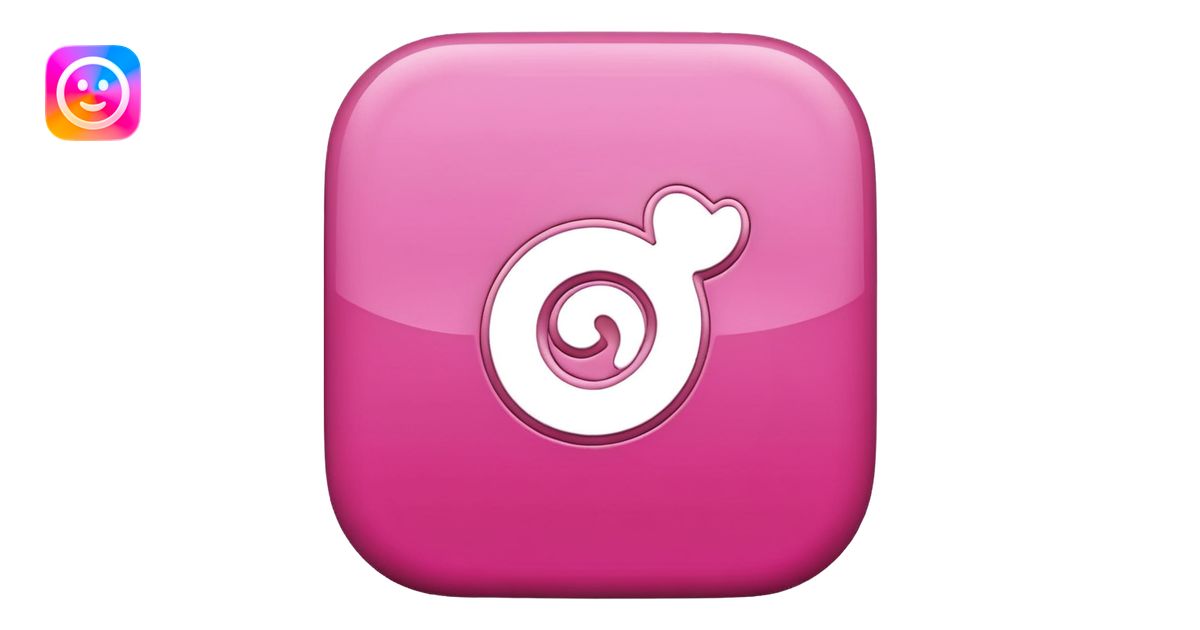 pink 3d Pinterest logo emoji | AI Emoji Generator