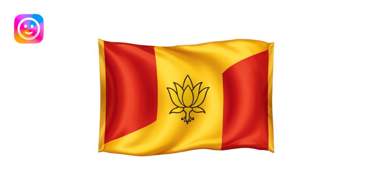 Karnataka flag yellow and red emoji | AI Emoji Generator