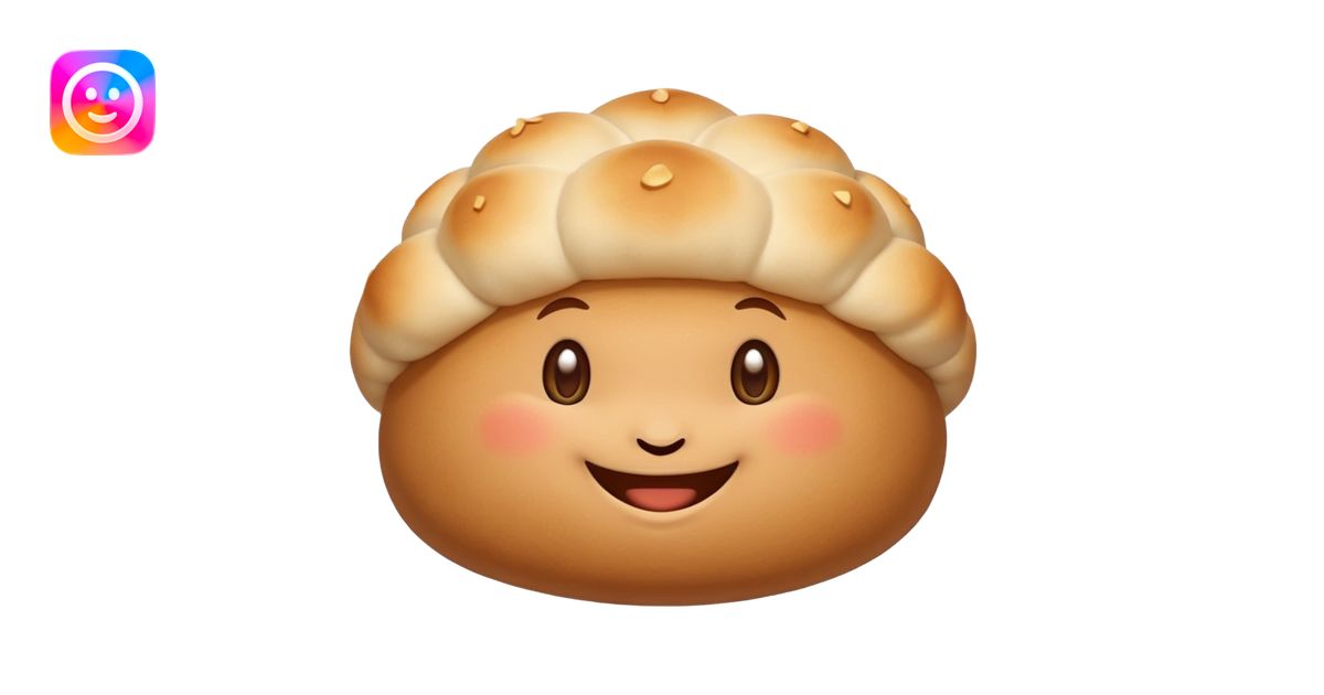 smiling dumpling bun who holds a Zapier logo emoji | AI Emoji Generator