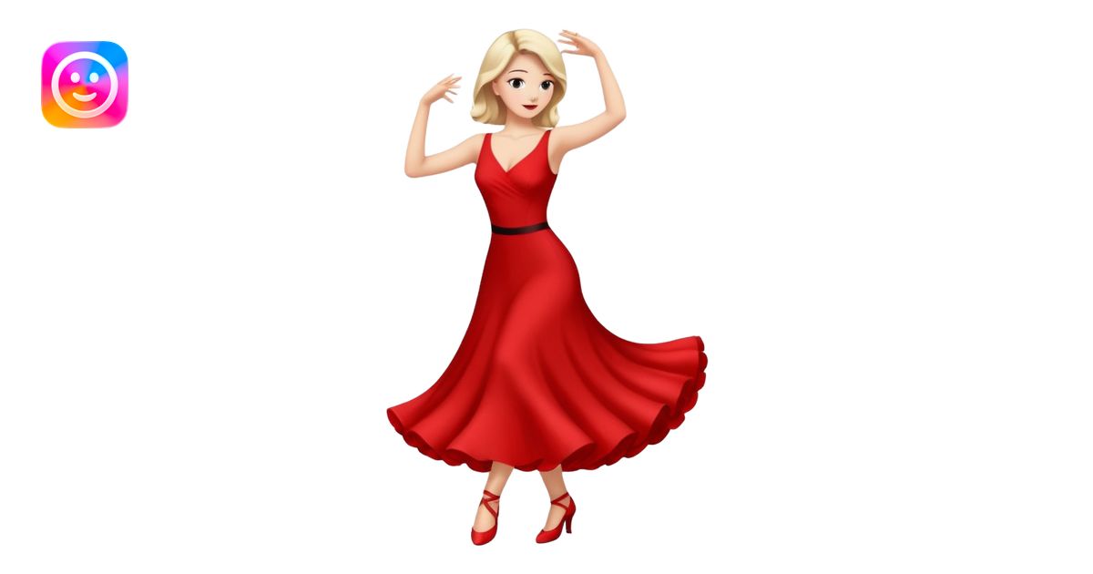 tango dancing woman emoji profile photo emoji | AI Emoji Generator