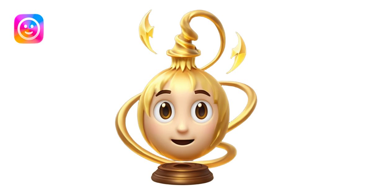 “3D emoji of a magical [flash], Harry Potter style, Hogwarts magic ...