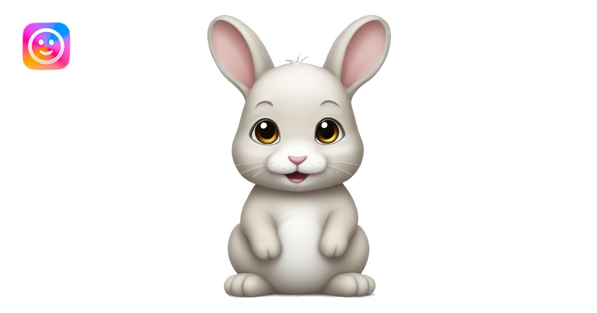 Baby rabbit emoji | AI Emoji Generator