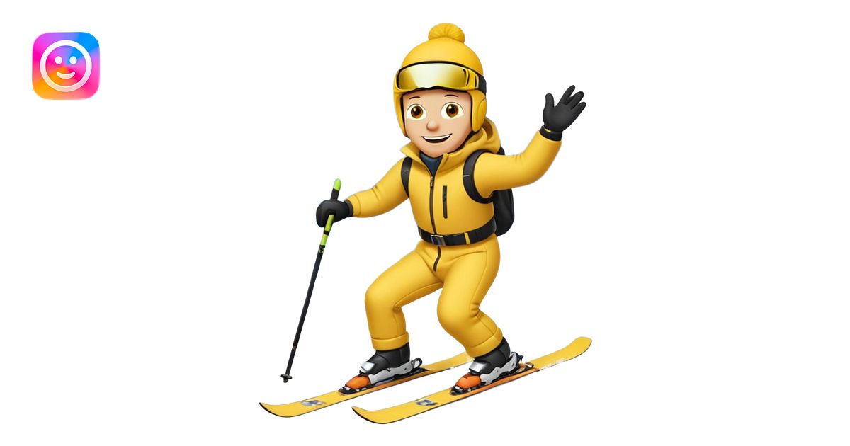 simpson doing skii emoji | AI Emoji Generator