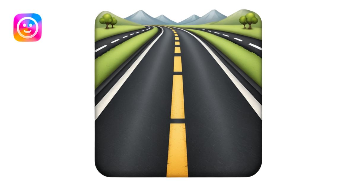 long road png-formate emoji | AI Emoji Generator