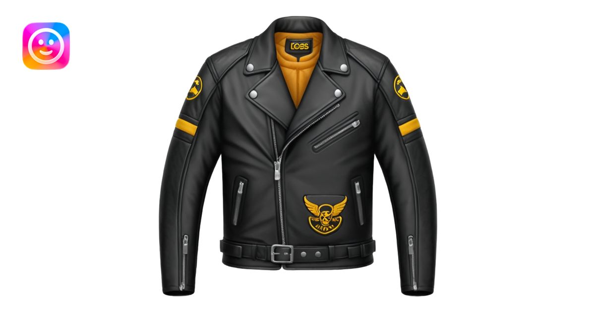 motorcycle jacket emoji | AI Emoji Generator