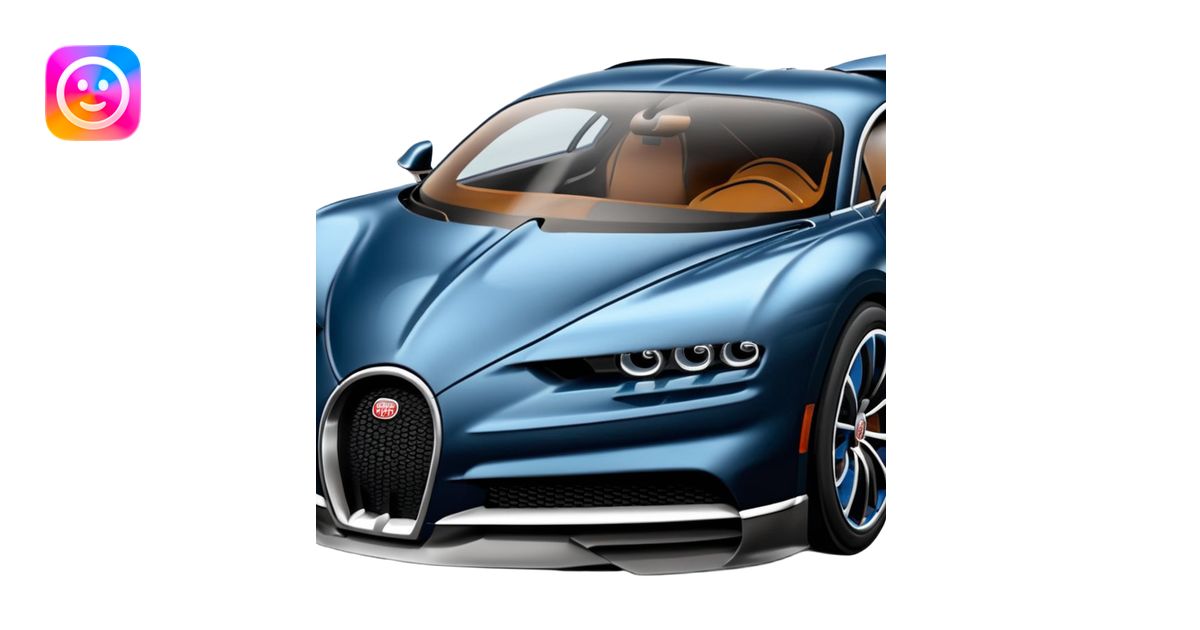 Bugatti Chiron best view emoji | AI Emoji Generator