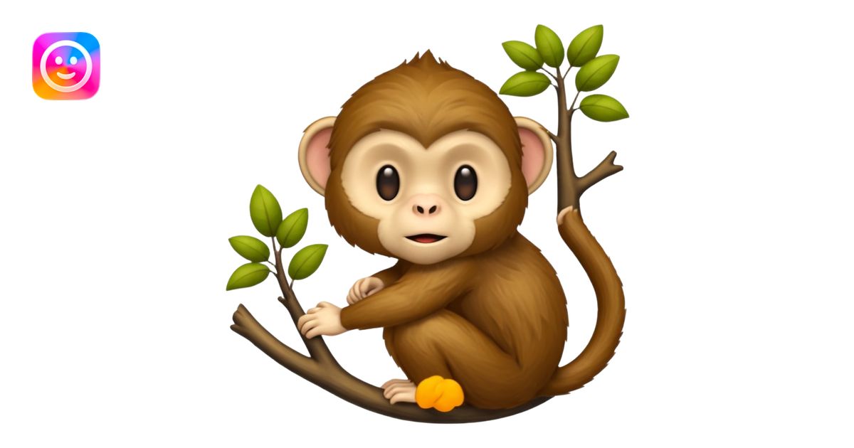 Fisher monkey emoji | AI Emoji Generator