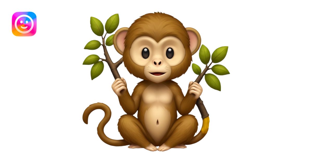 Fisher monkey emoji | AI Emoji Generator