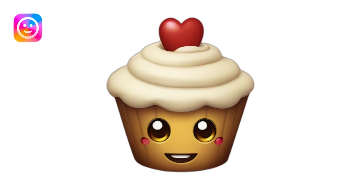 Happy cupcake with iron man emoji | AI Emoji Generator