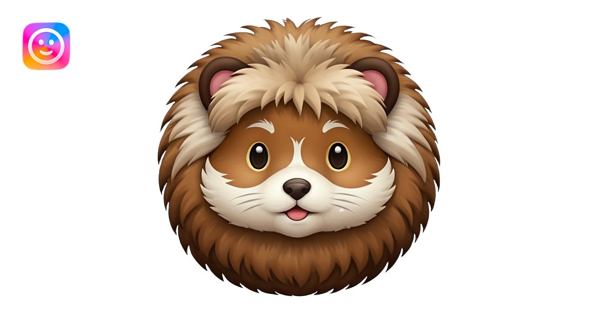 animal fur ball emoji | AI Emoji Generator