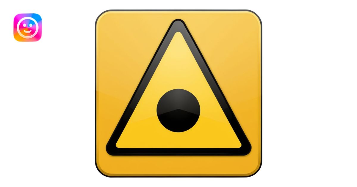 warning sign emoji | AI Emoji Generator