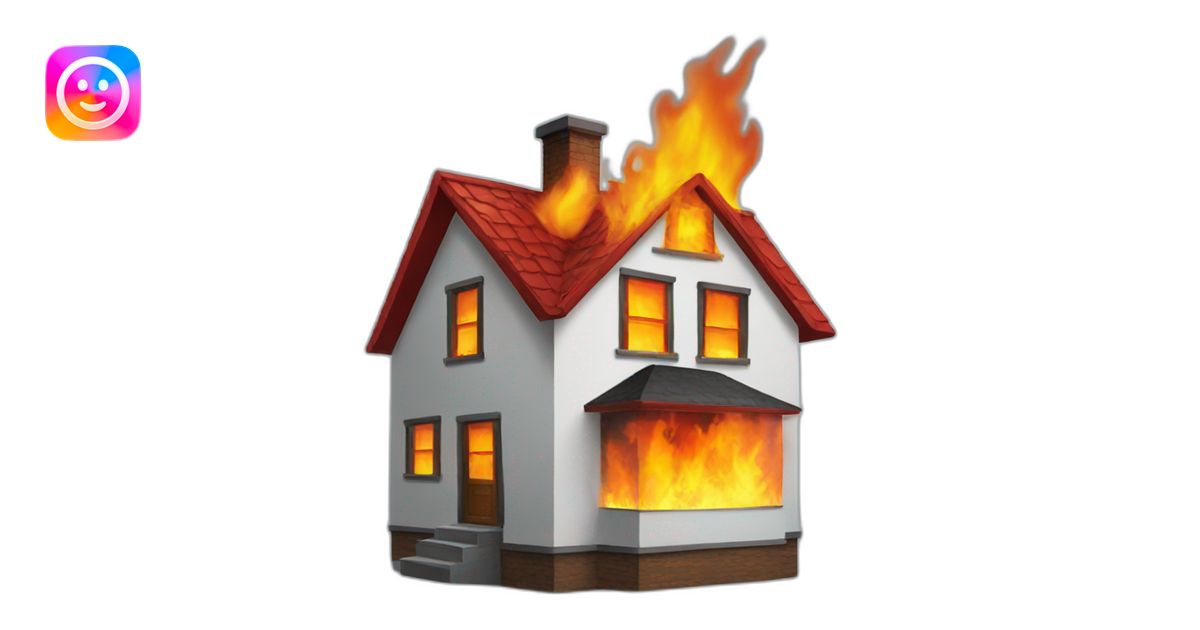 House on fire emoji | AI Emoji Generator