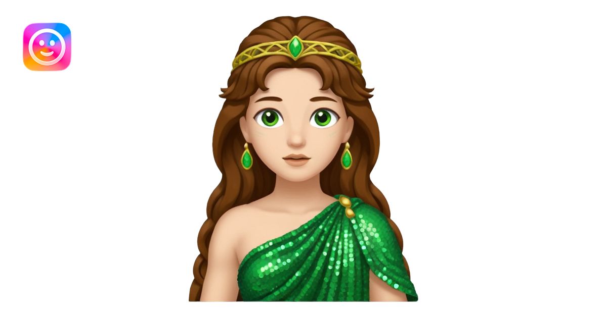 Terra, Goddess from Earth Roman Deities with long brown hair, green ...