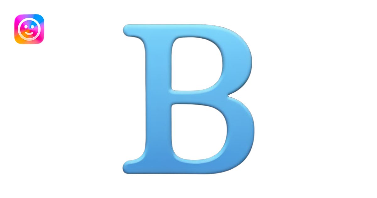 The letter b lowercase being crossed off emoji | AI Emoji Generator