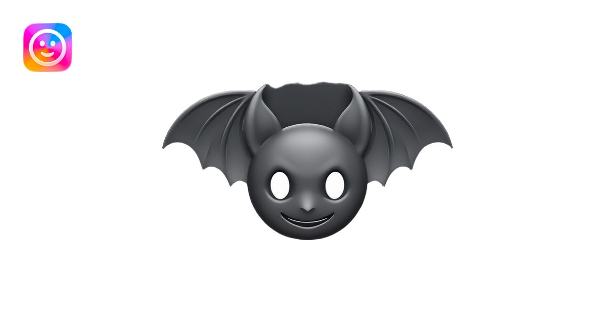 Make a emoji of bat logo pro level emoji | AI Emoji Generator