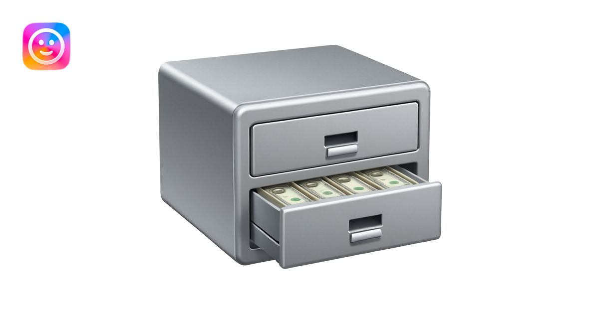 Cash drawer emoji | AI Emoji Generator