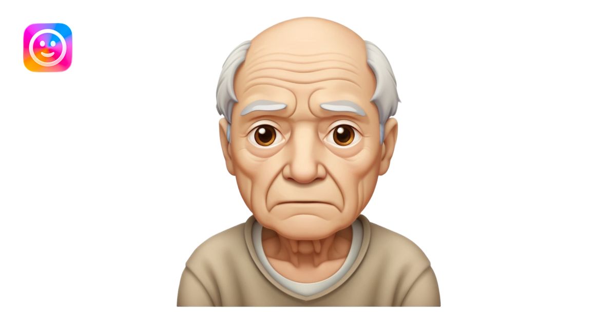 sad elderly man with wrinkles and drooping shoulders looking ...