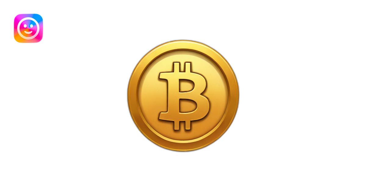 Bitcoin logo emoji | AI Emoji Generator