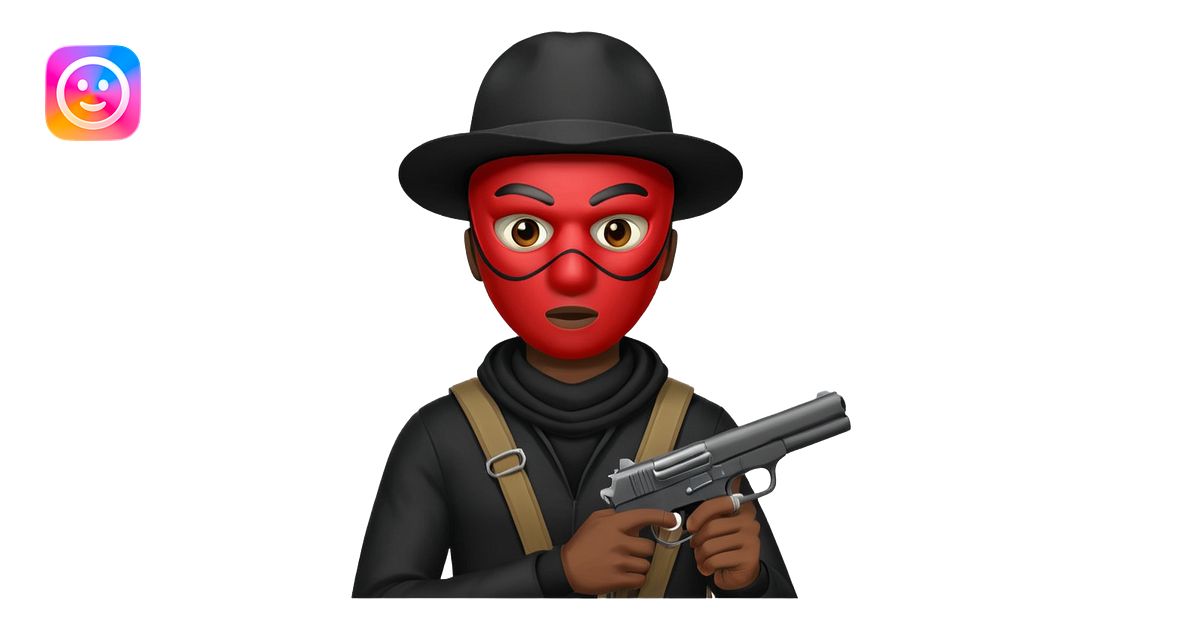 Make a black guy robbing store emoji | AI Emoji Generator