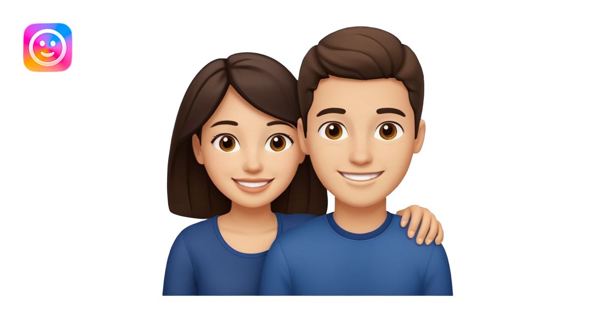 Young latina with an gringo together emoji | AI Emoji Generator