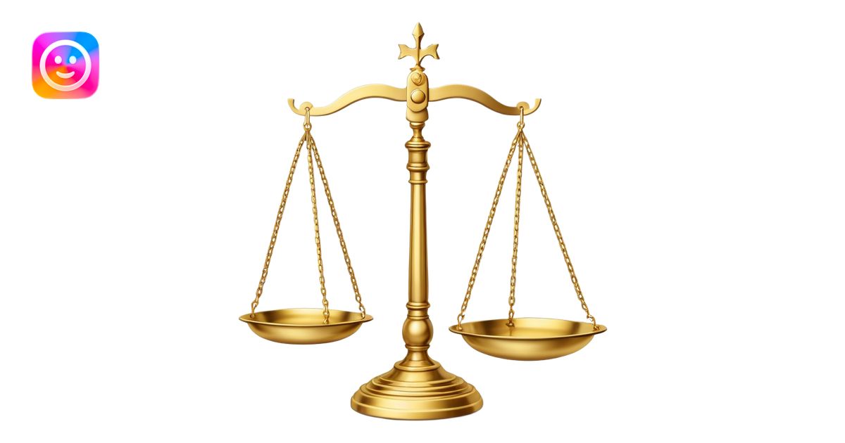 balance scales justice emoji | AI Emoji Generator