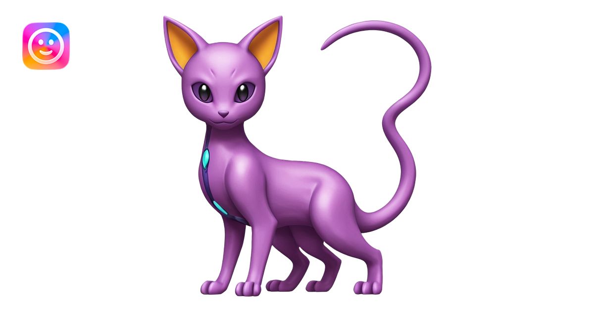 Mewtwo-Liepard-Genesect-Deoxys-Espeon-alien-hybrid-fusion emoji | AI ...