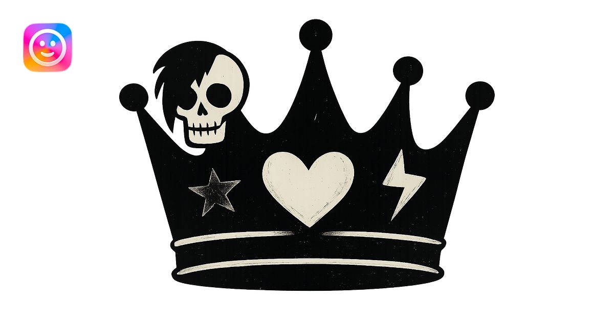emo crown, remove background image | AI Emoji Generator