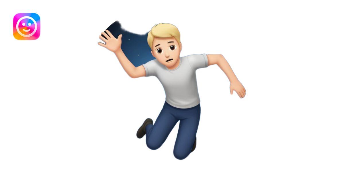 man falling into the void emoji | AI Emoji Generator