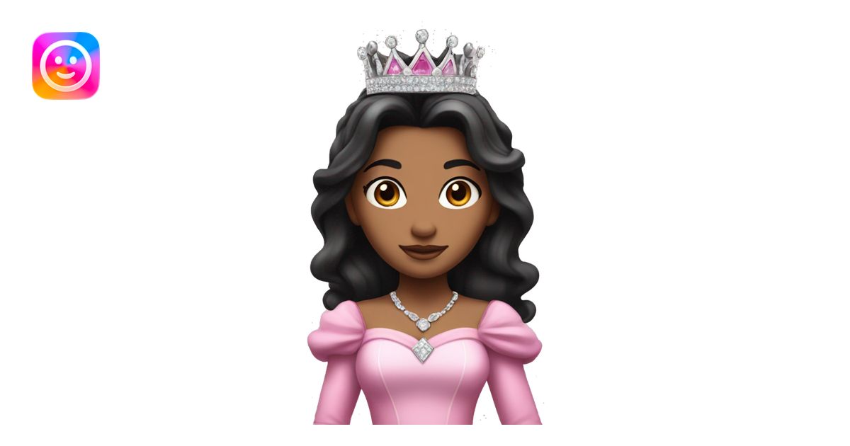 PRINCESS WITH WHITE SKIN, LONG VOLUMOUS BLACK HAIR, WITH PRINCESS CROWN ...