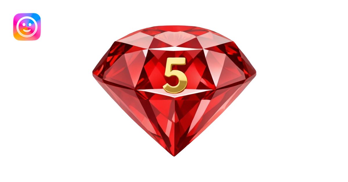 Make a round icon for a paid subscription, a red diamond, and the ...
