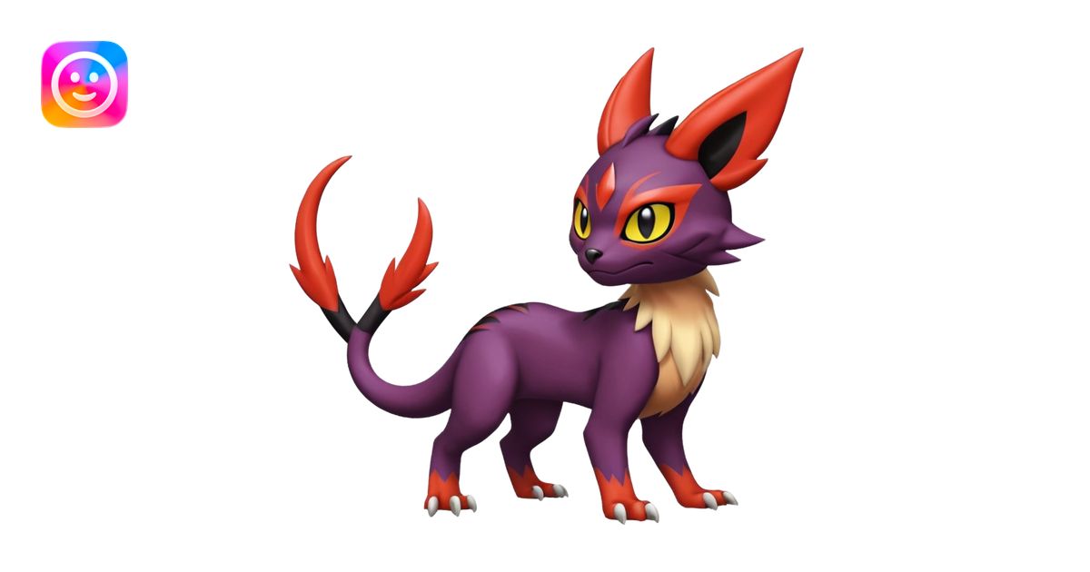 Liepard-Noivern-Litten-Sprigatito-Pokémon-fusion-creature (full body ...