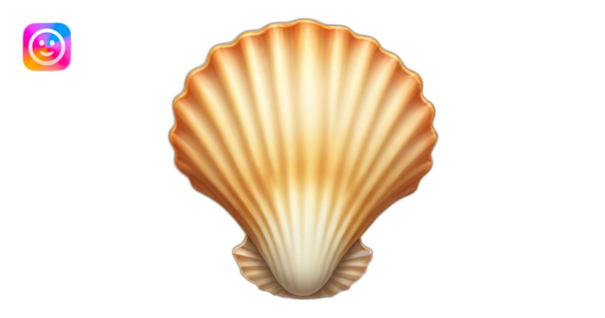 scallop-seashell emoji | AI Emoji Generator