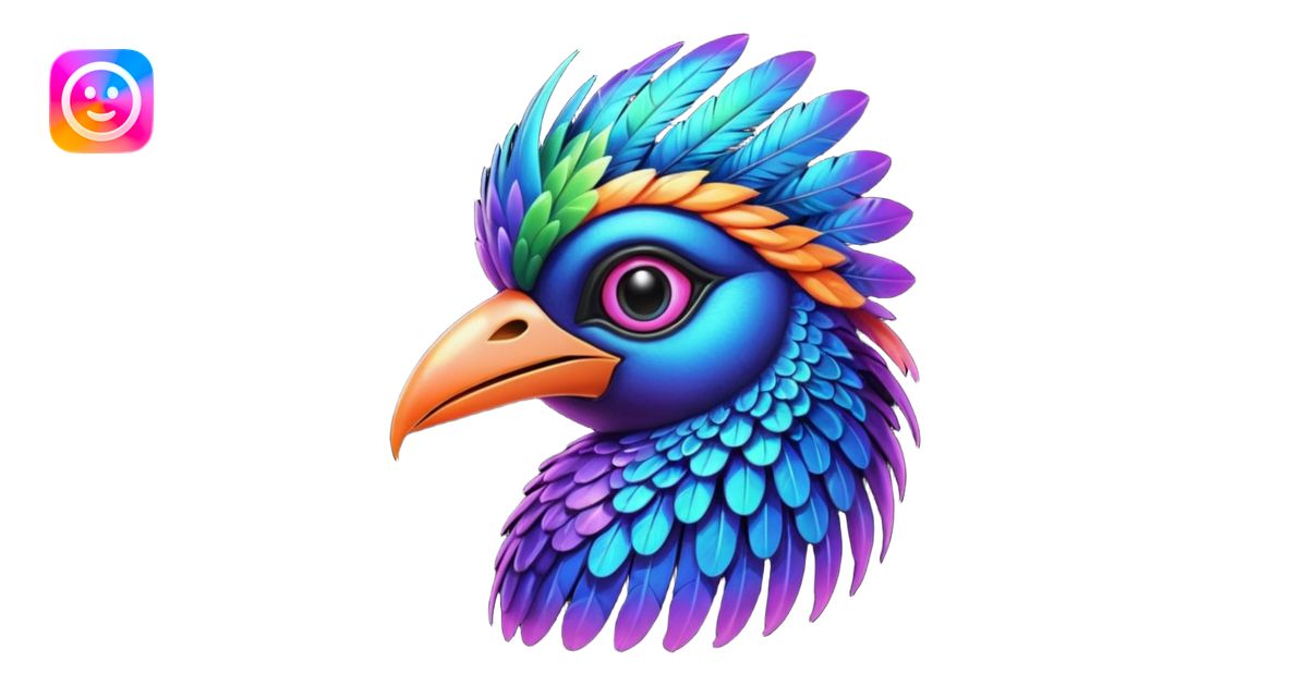 Alien bird emoji | AI Emoji Generator