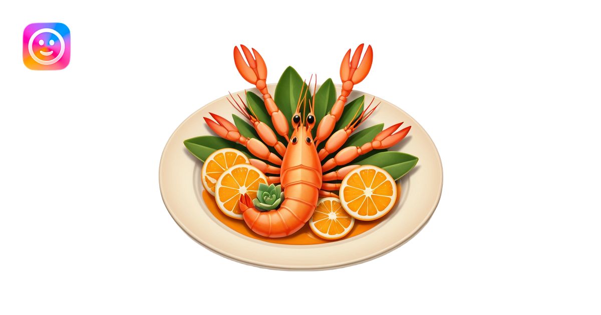 prawn plate emoji | AI Emoji Generator