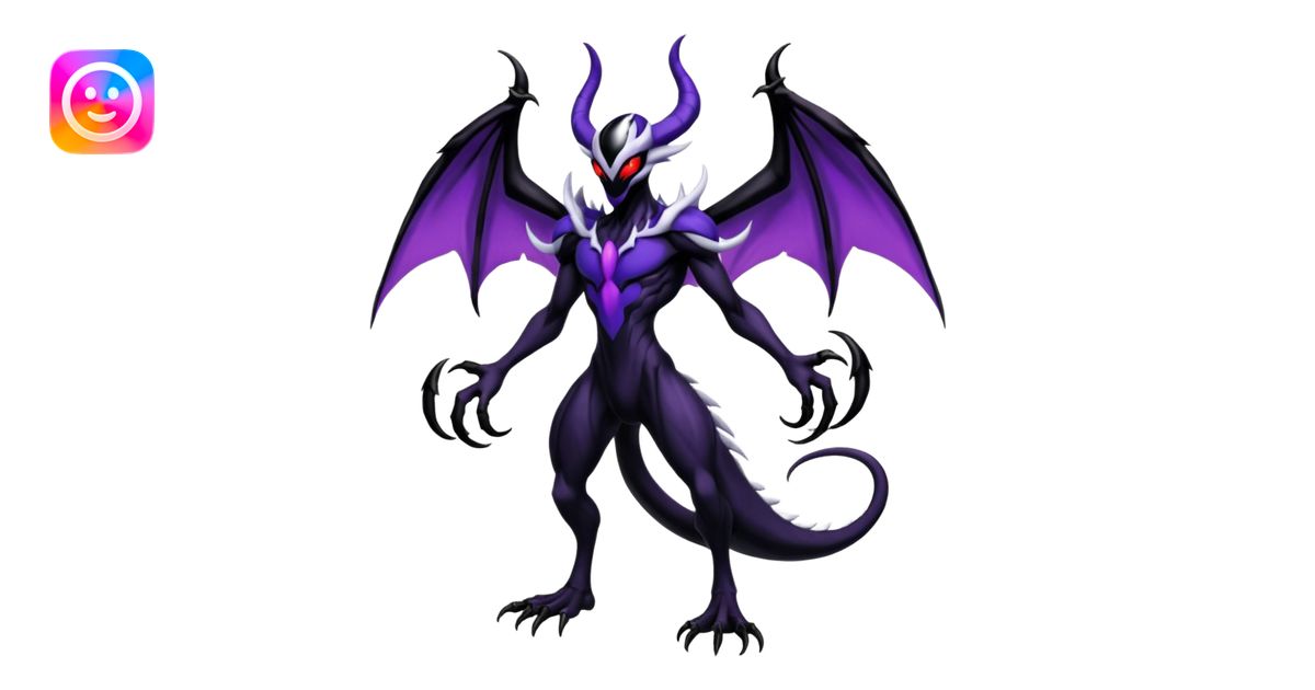 Venom-Darkrai-Yveltal-Lunala-Fakémon-hybrid-creature (full body) emoji ...
