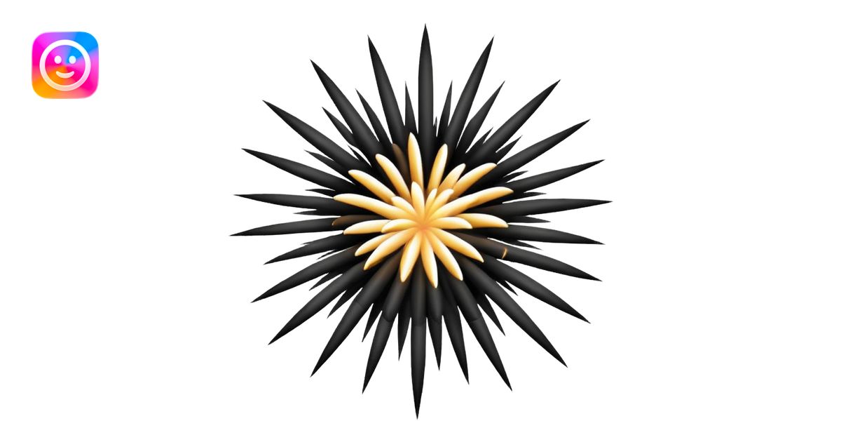black and white firework emoji emoji | AI Emoji Generator